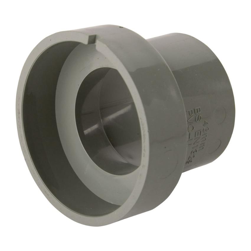 Wavin PVC U Boss Adaptor Straight 50mm Plumbing For Less Wavin PVC U Boss Adaptor Straight 50mm Plumbing For Less