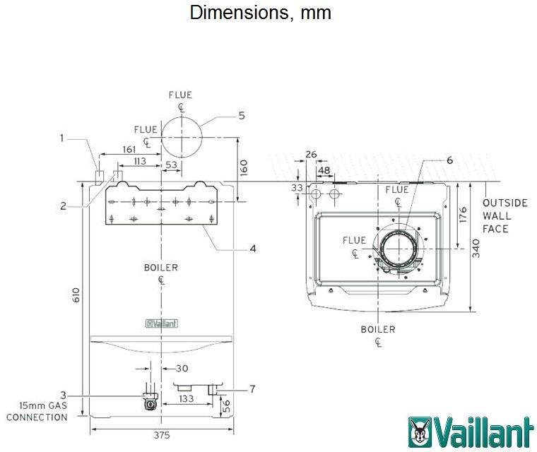 VAILLANT ECOTEC PLUS 418 CONDENSING OPEN VENT BOILER (NO FLUE)